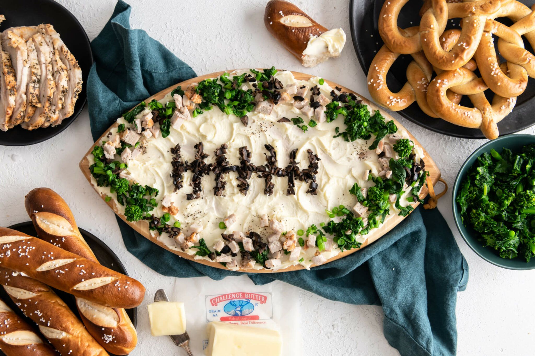 Philly Pork and Broccoli Rabe Butter Board - Challenge Dairy