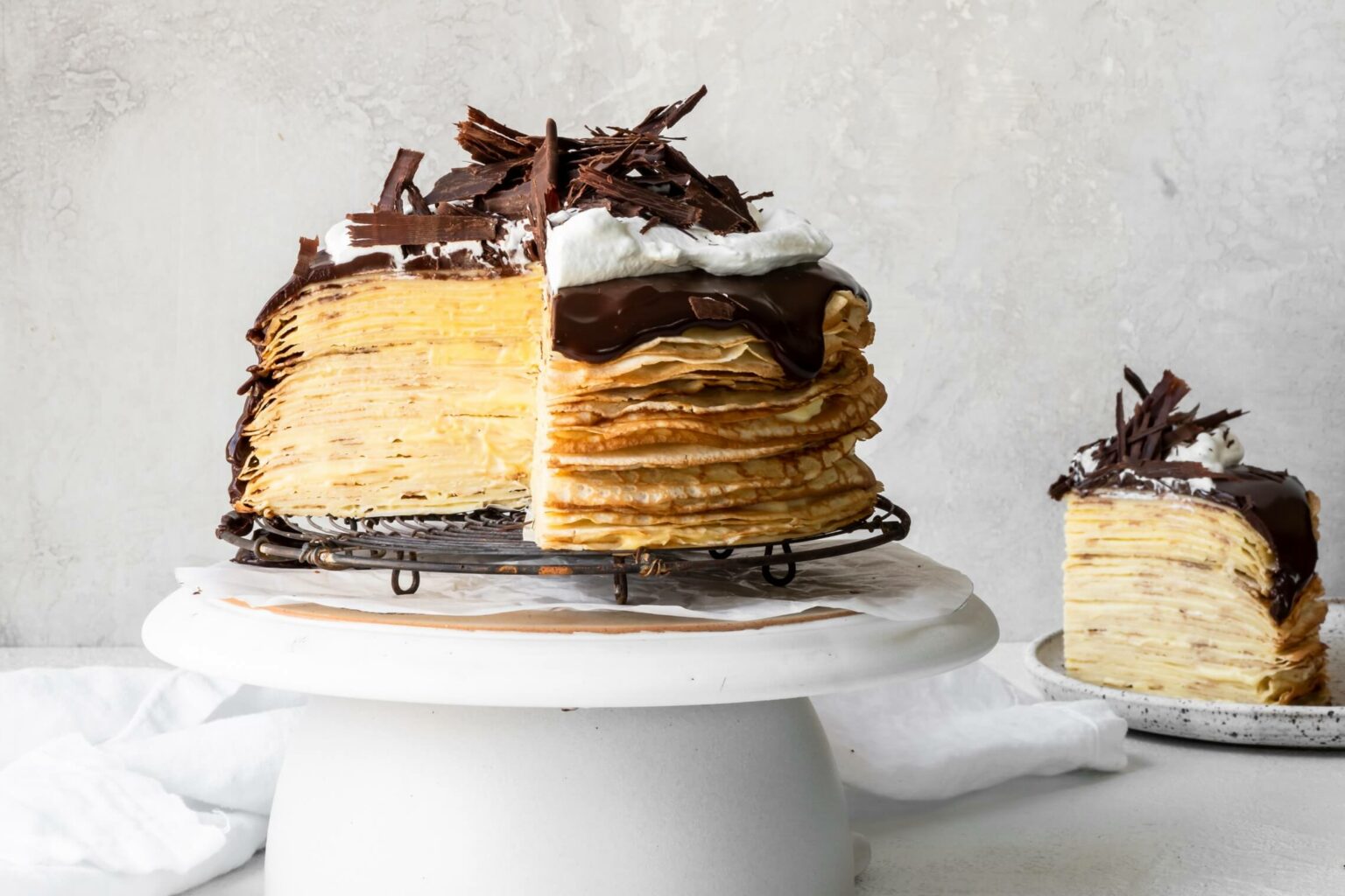 Boston Cream Pie Crêpe Cake - Challenge Dairy