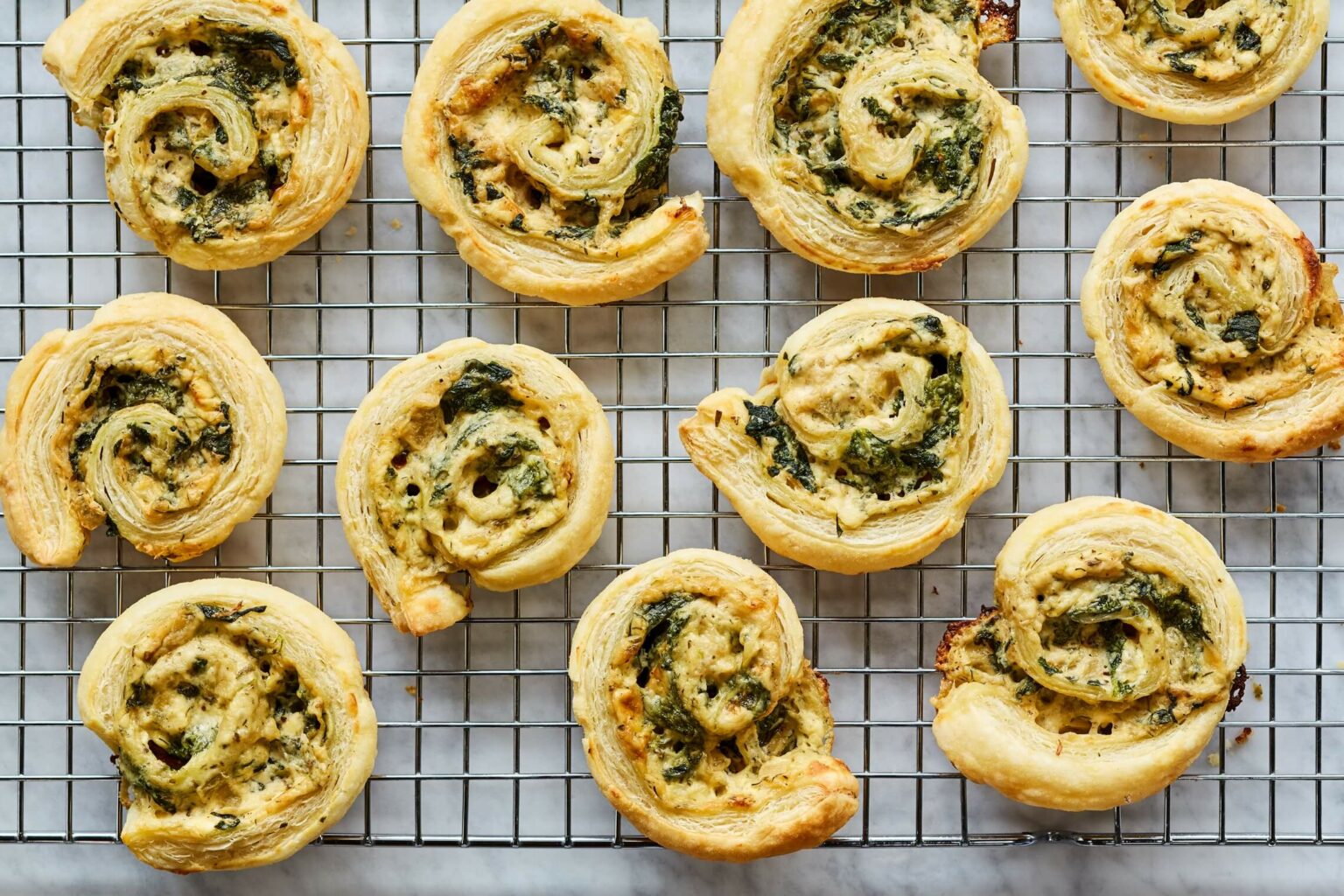 Spinach Cream Cheese Puff Pastry Pinwheels - Challenge Dairy
