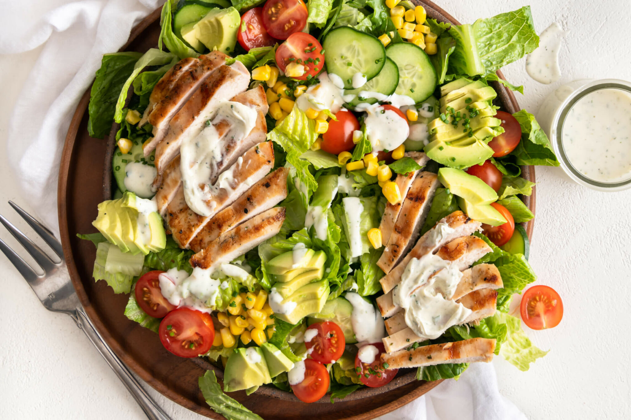 Zesty Ranch Grilled Chicken Salad - Challenge Dairy